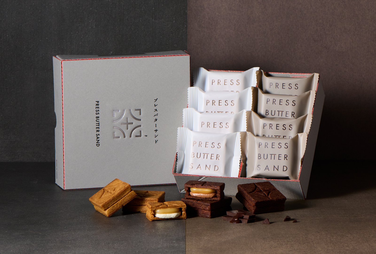 「PRESS BUTTER SAND」の新定番、誕生。 チョコレートとバターキャラメルの魅惑なハーモニー「バターサンド〈チョコレート ...